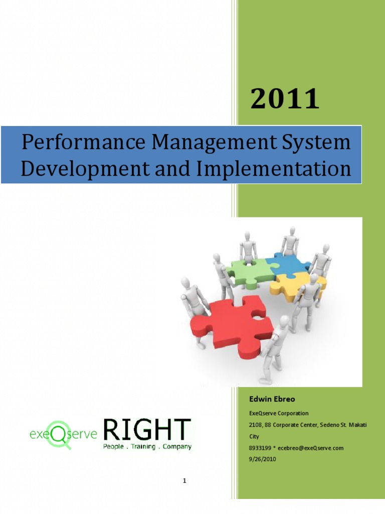 ExeQserve Performance Management System Implementation | PDF ...