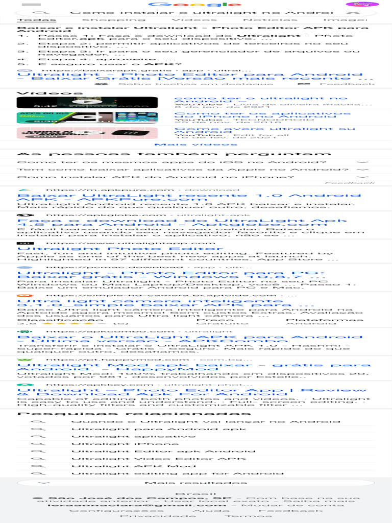 Como Instalar o Ultralight No Android - Pesquisa Google | PDF ...