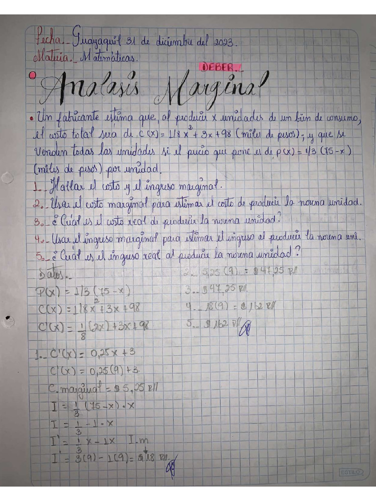 Miscelanea de Ejercicios Matematicas | PDF