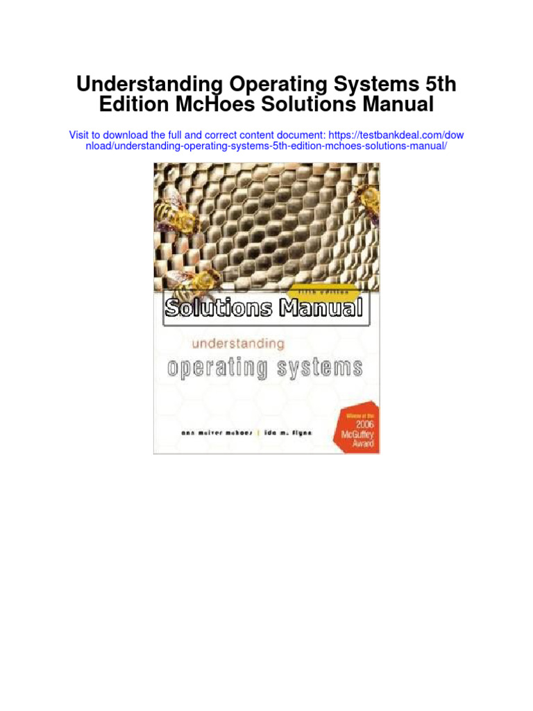 Instant Download Understanding Operating Systems 5th Edition Mchoes ...