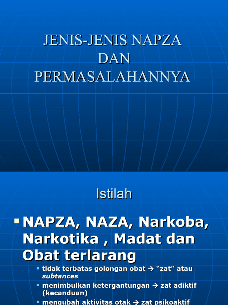 Jenis-Jenis Napza | PDF | Pengembangan Diri