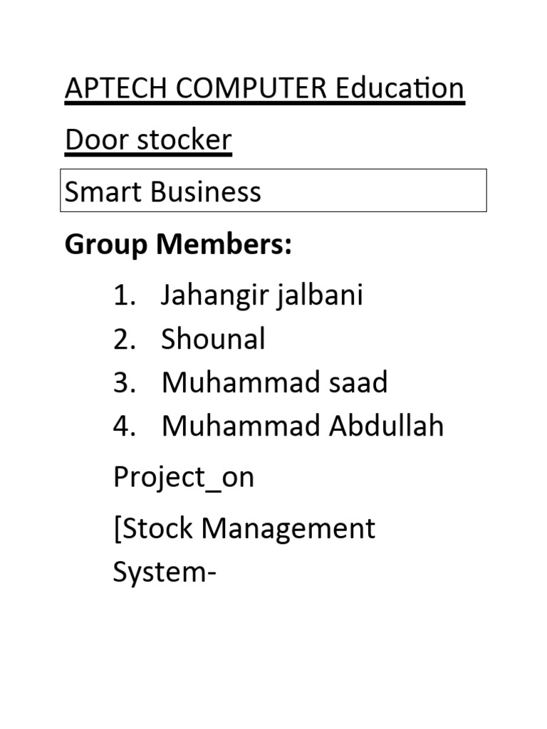 APTECH COMPUTER Education | PDF | Retail | Business Process