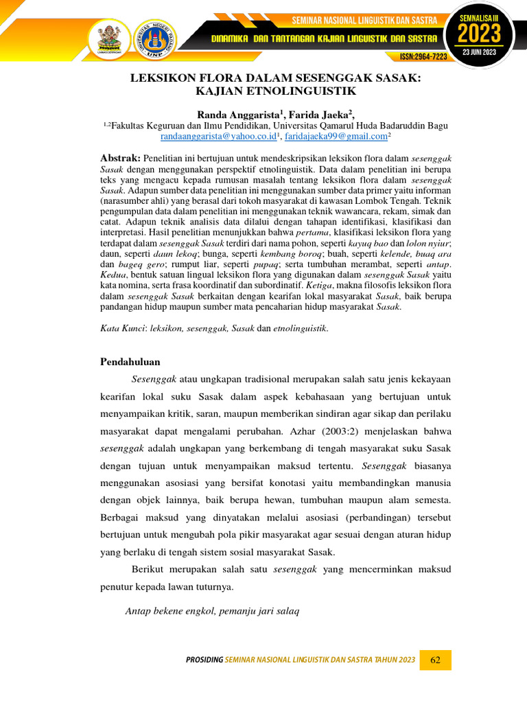 62 74.+Randa+Anggarista,+Farida+Jaeka Leksikon+Flora | PDF