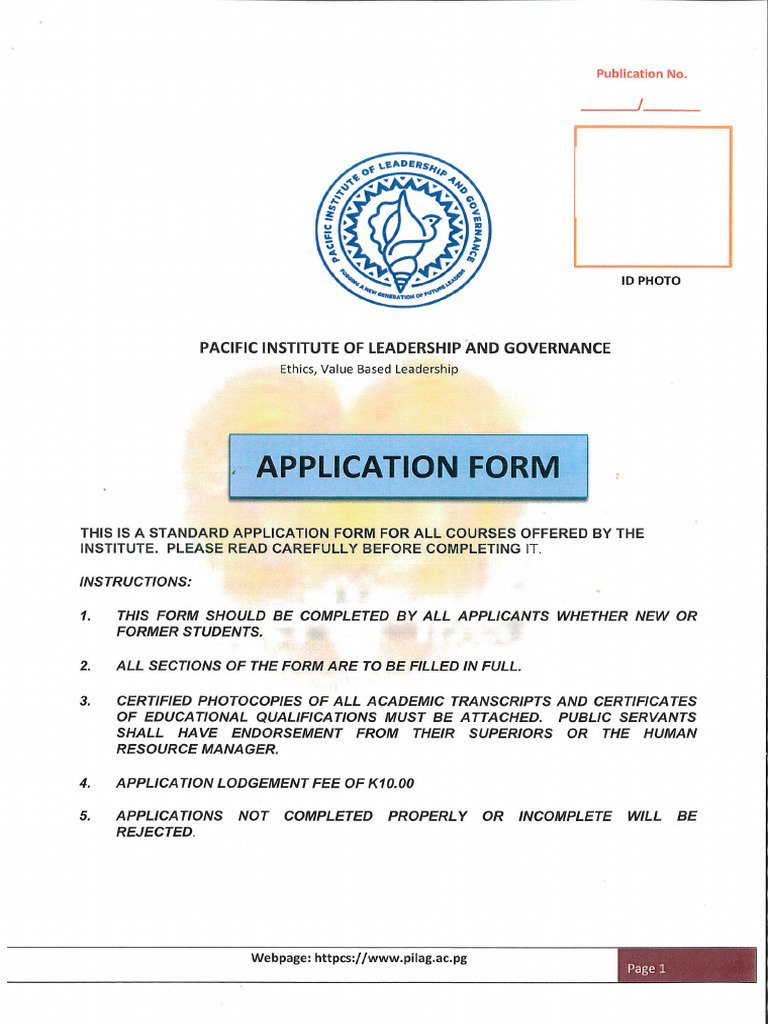 2022 Standard Application Form | PDF