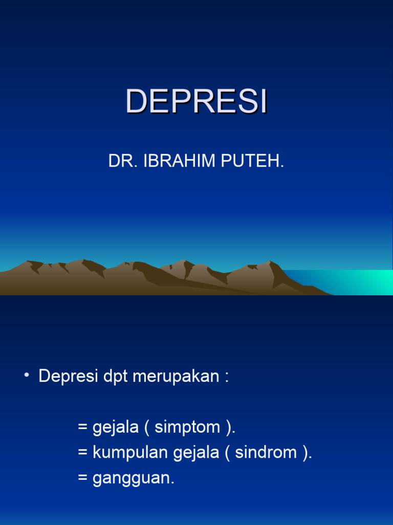 DEPRESI Power Point | PDF