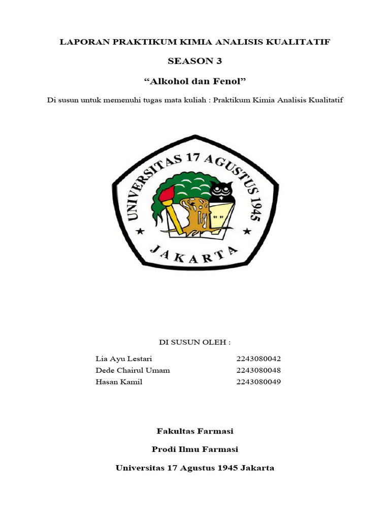 Laprak Kimia Analisis Kualitatif 3 - Kelompok 6 | PDF