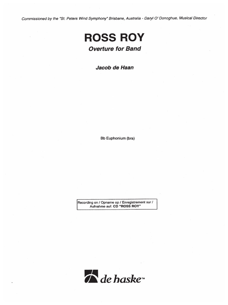 Ross Roy Euphonium Solo | PDF