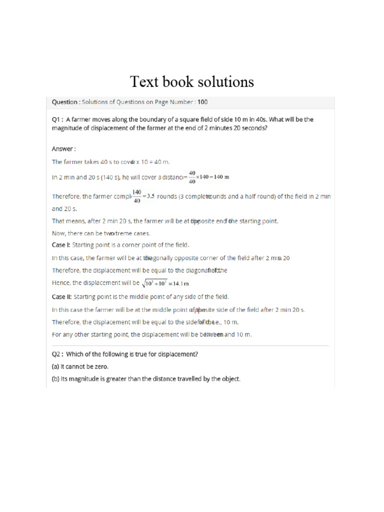 Solution | PDF | Acceleration | Velocity