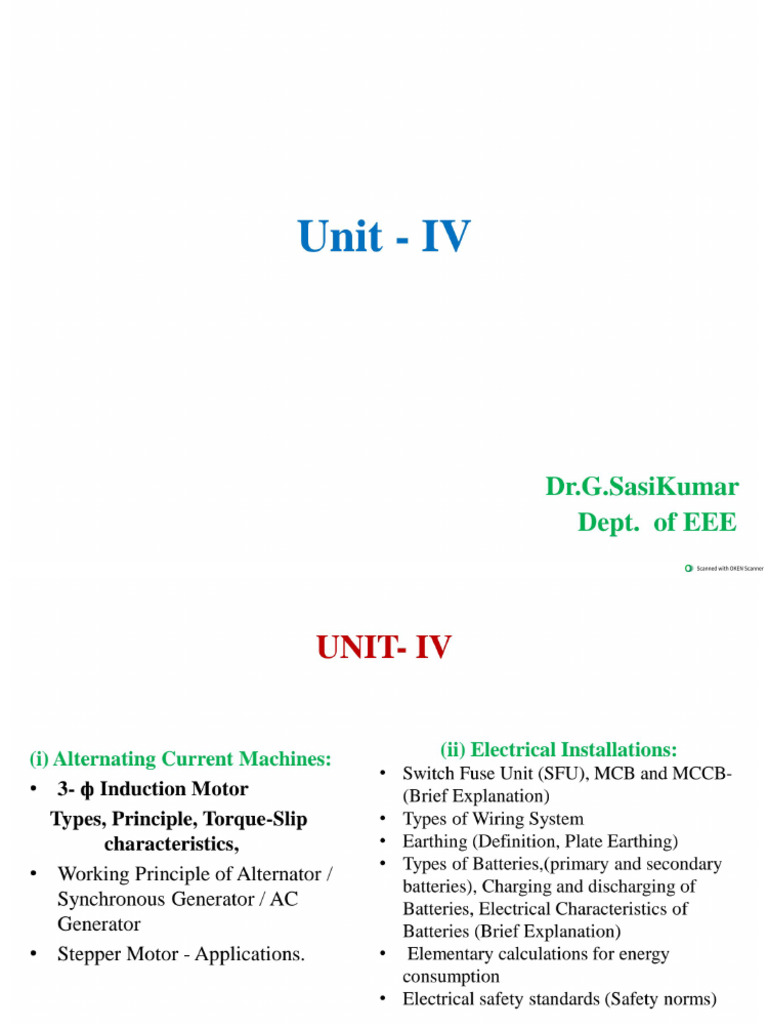 Unit 4 BEEE | PDF