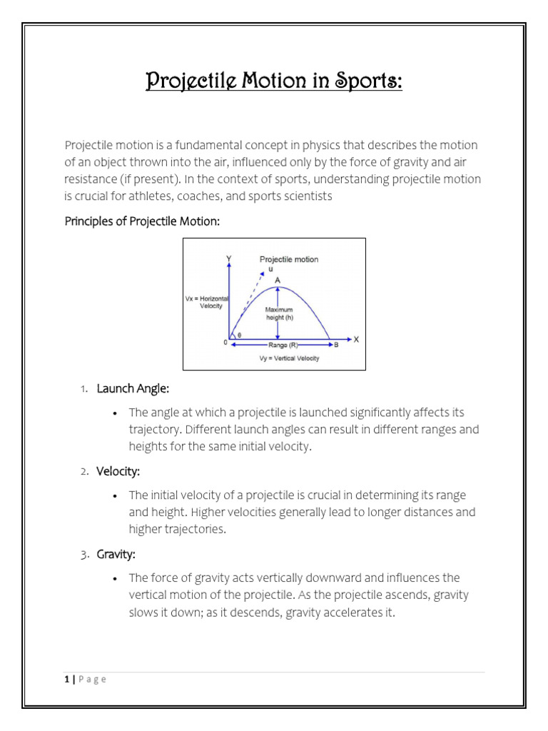 physics of sports | PDF | Biomechanics | Force