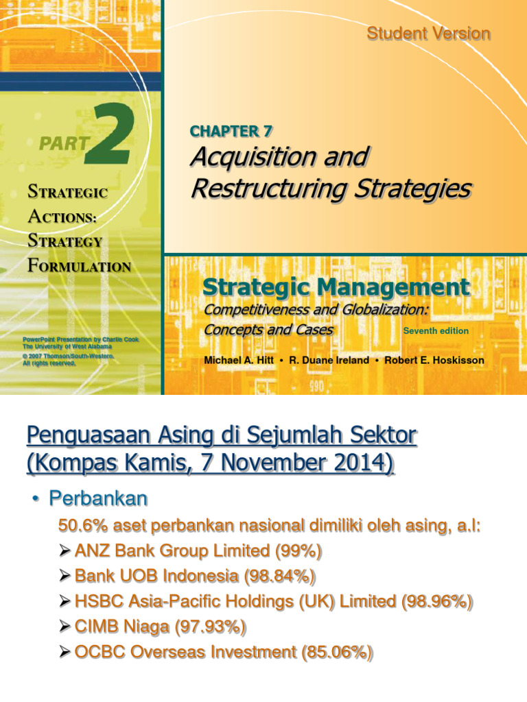 Chapter 7-Acquitition _ Restructuring-modified.ppt | PDF | Mergers And ...