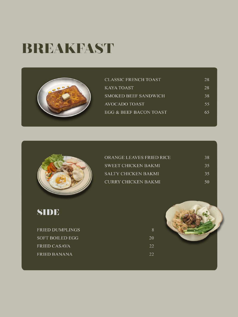 Maison Tatei Menu | PDF