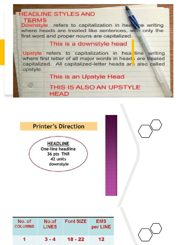 Headline Printers Direction | PDF