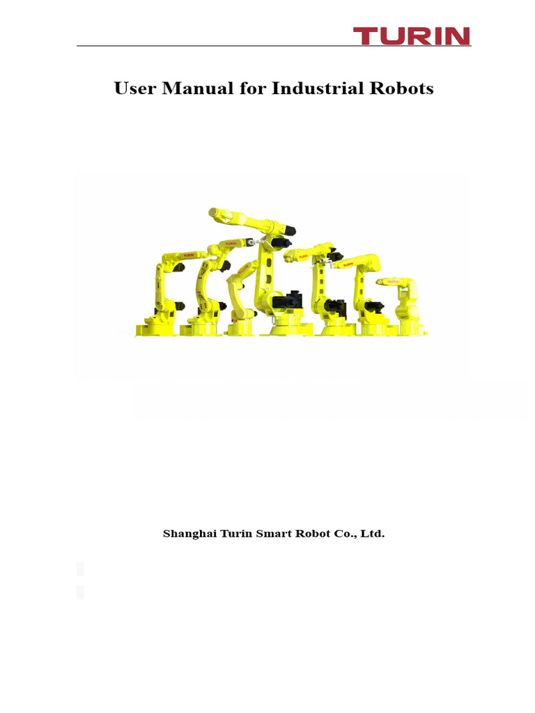Turin Industrial Robot User Manual | PDF | Cartesian Coordinate System ...