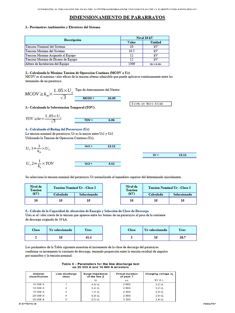 2 Calculo-de-Pararrayos | PDF | Materiales | Cantidad
