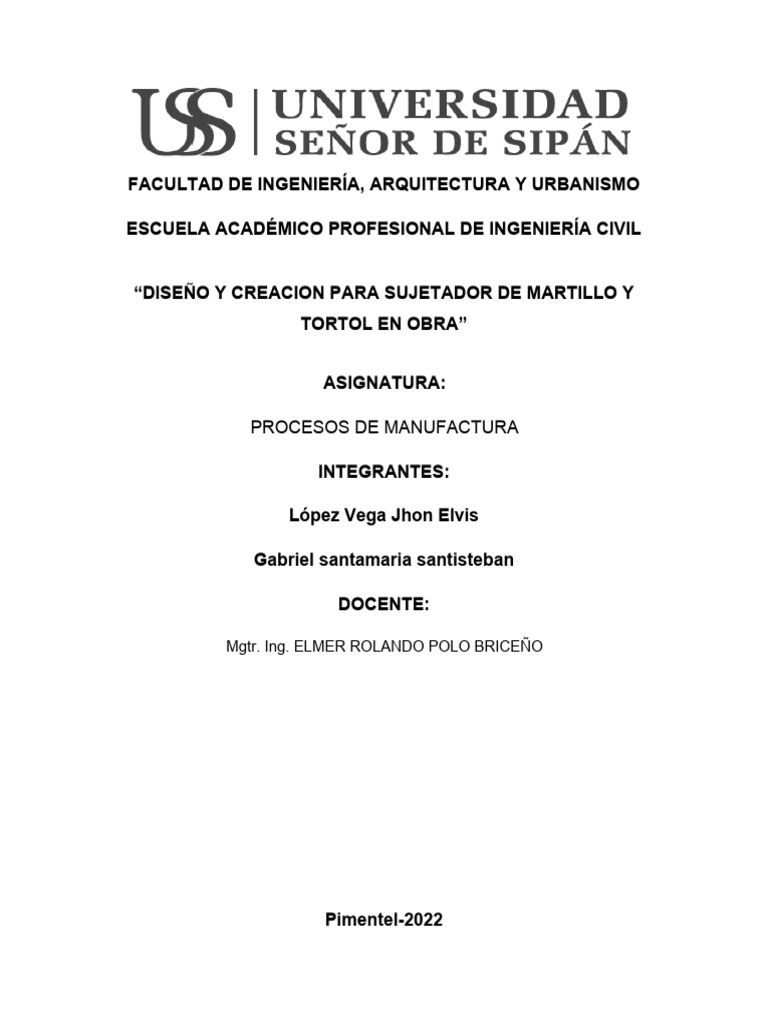 Proyecto Final - Paf | PDF | Acero | Herramientas