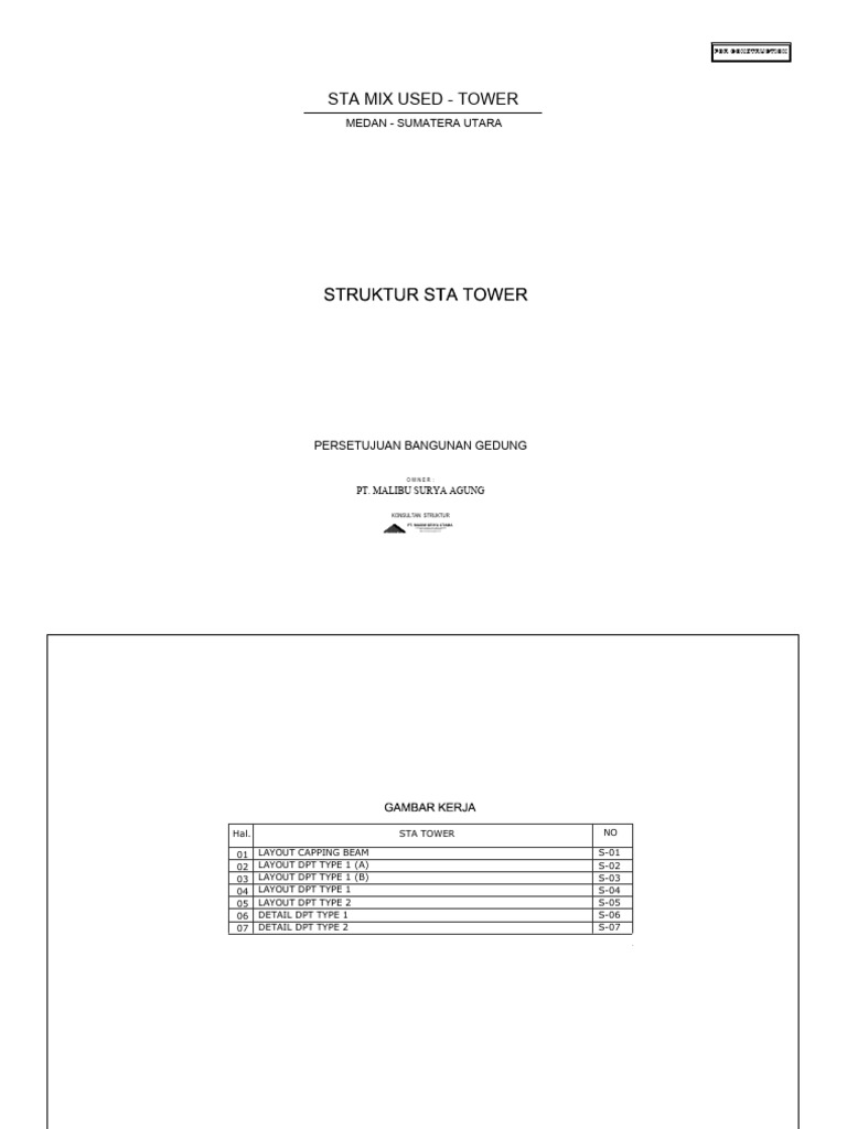 Struktur Sta Tower Pdf