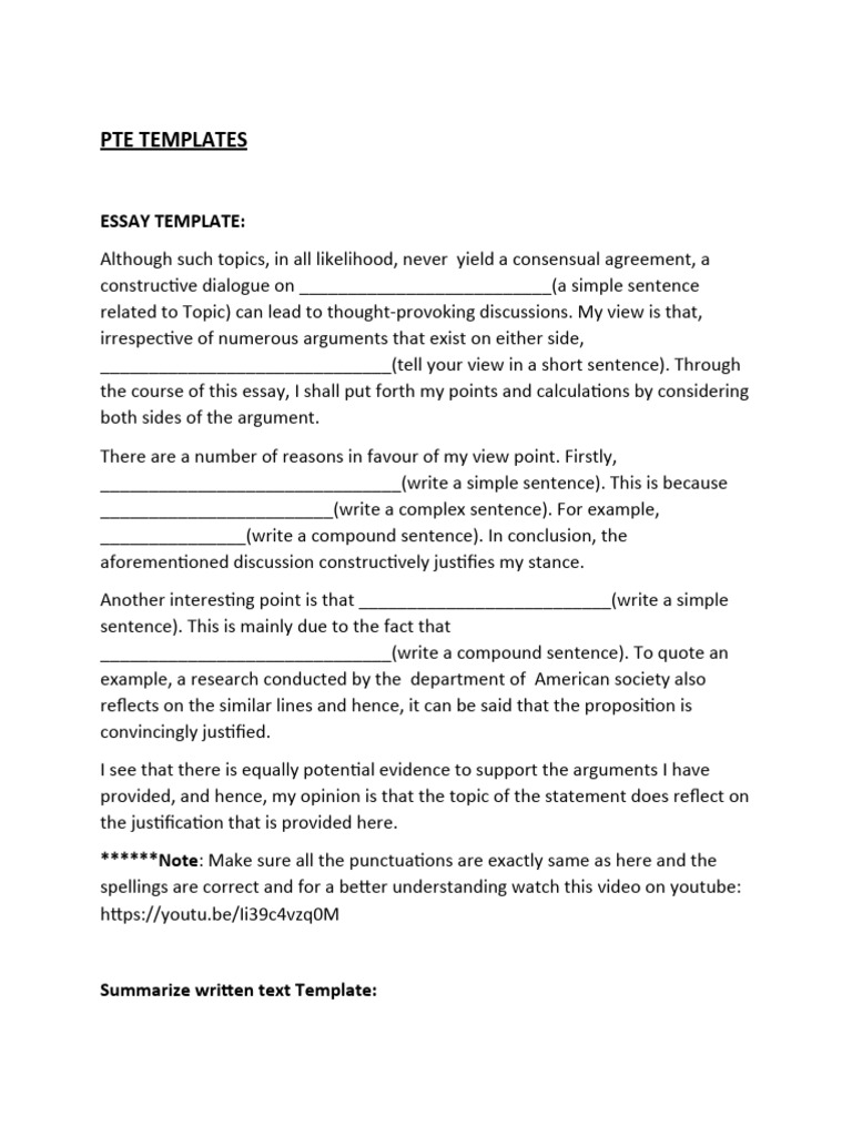Pte Templates 2023 | PDF | Verb | Linguistic Typology Pte Templates 2023 | PDF | Verb | Linguistic Typology