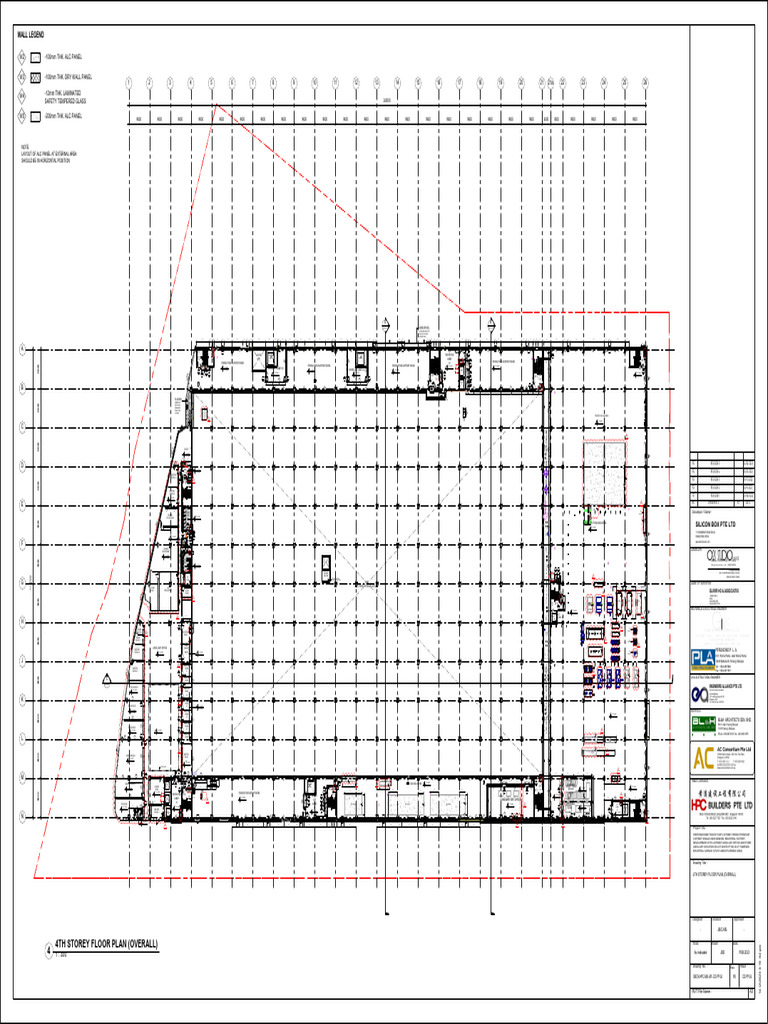 CD-fp-04 - 4th Storey Floor Plan (Overall) | PDF | Building Engineering | Architectural Elements