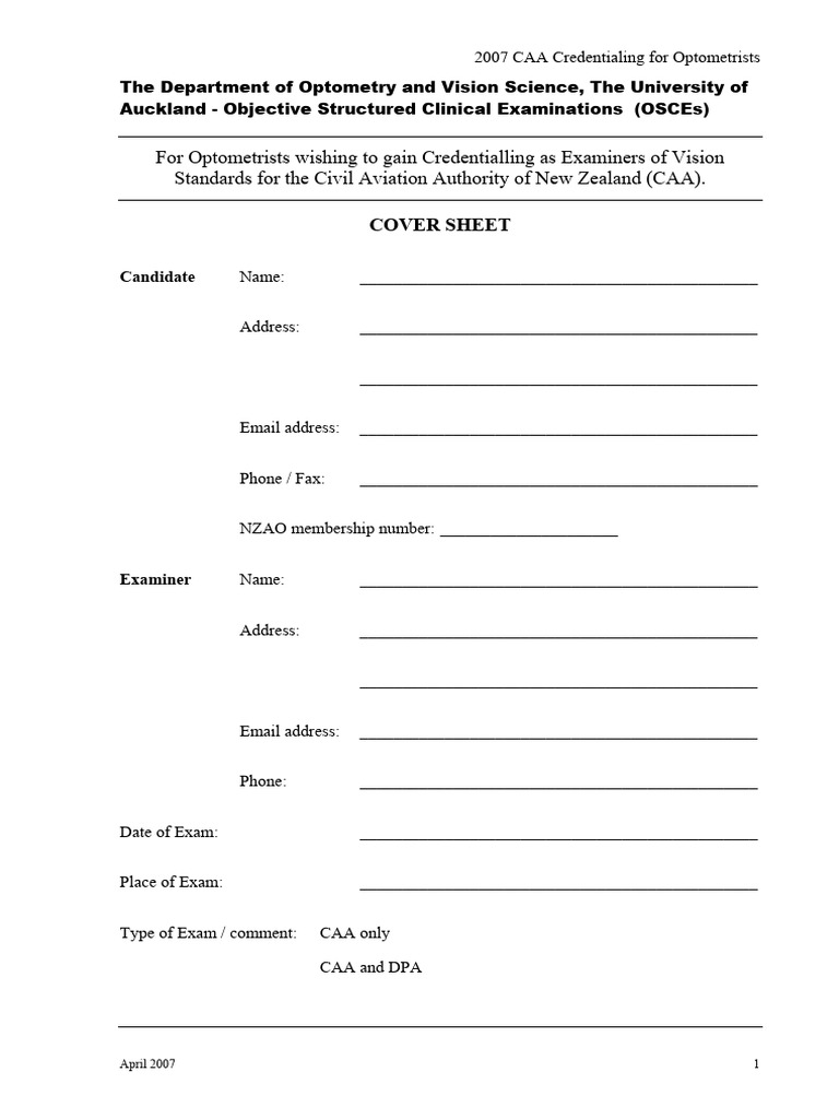 Ocanz Past Papers | Download Free PDF | Retina | Optometry