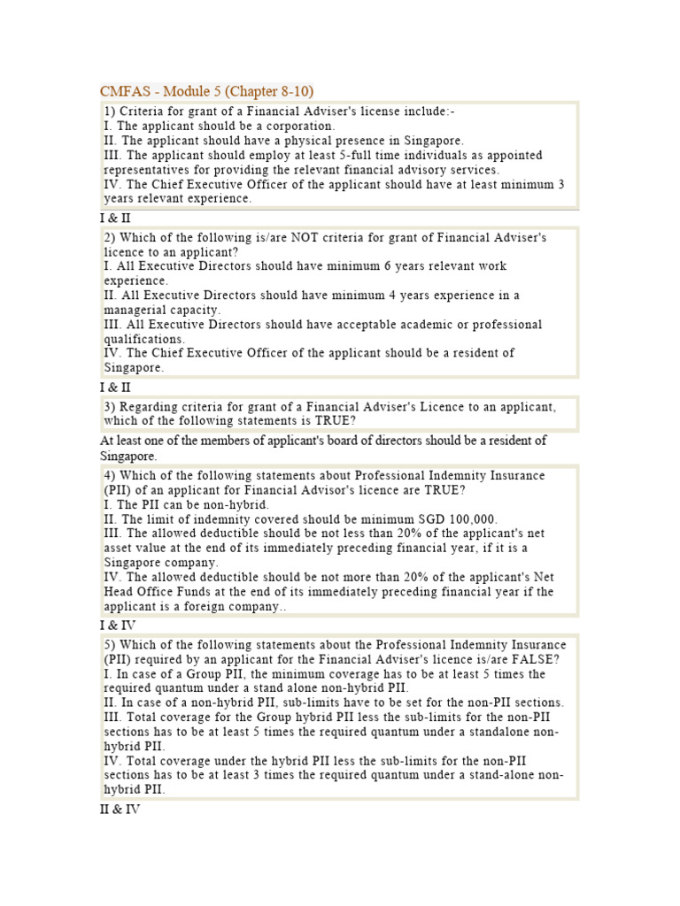 M5 Paper (Chapter 8-10) | PDF | Derivative (Finance) | Financial Adviser