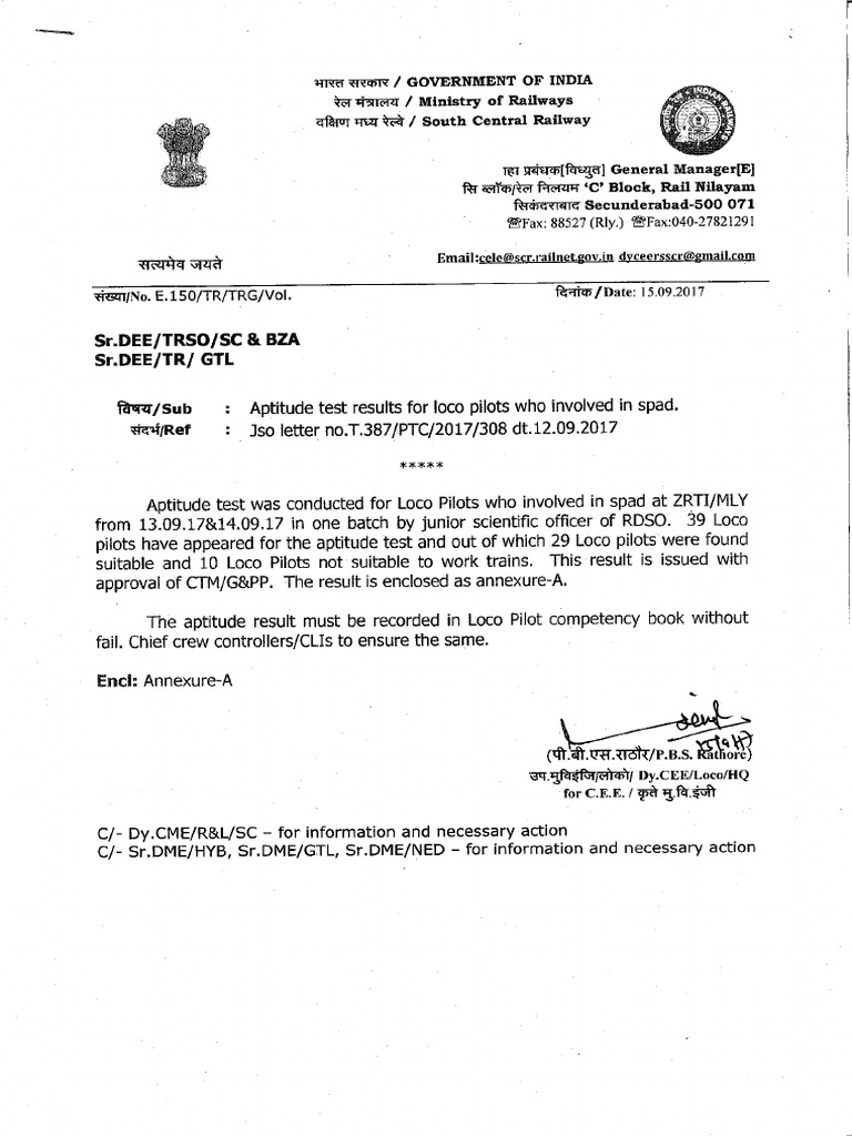 Aptitude Test Results For LP Who Involved in SPAD | PDF
