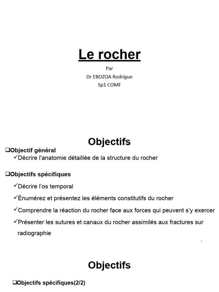 Anatomie et Fractures du Rocher | PDF | Tête et cou chez l'humain ...