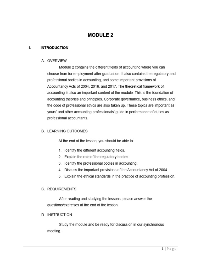 Ac 1 2 Module 2 Pdf Certified Public Accountant Accounting