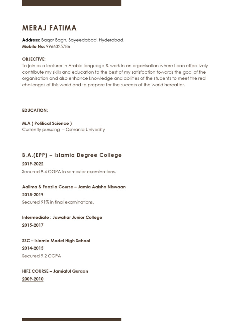 Meraj Fatima | PDF | Business | Social Science