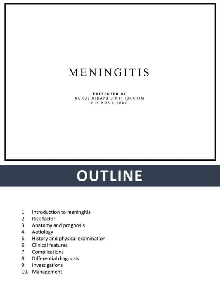 Meningitis | PDF