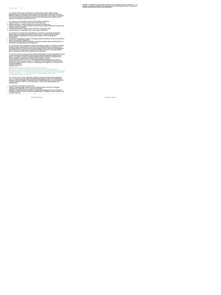 New Section 1 Print Python Pdf Inheritance Object Oriented Programming Class Computer 5626