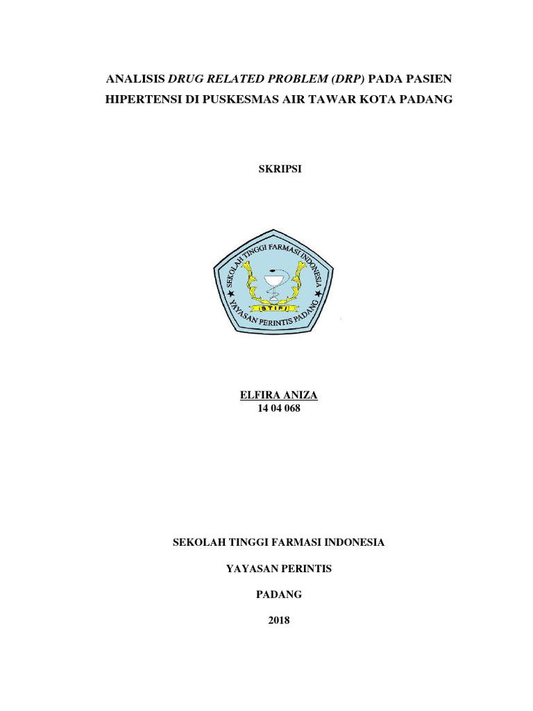 Analisis Drug Related Problem (DRP) Pada Pasien | PDF | Pengembangan ...