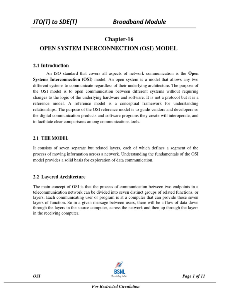 Ch16. OSI | PDF | Osi Model | Computer Network