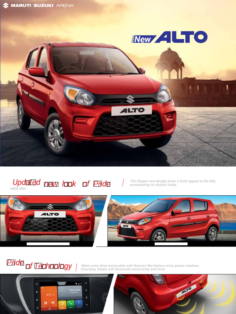 Alto Brand Brochure | Download Free PDF | Seat Belt | Airbag