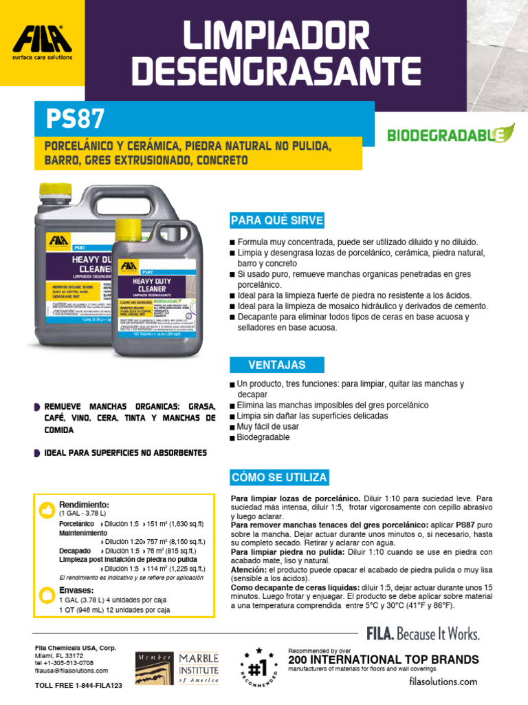 PS87 | PDF | Sector secundario de la economía | Sustancias químicas