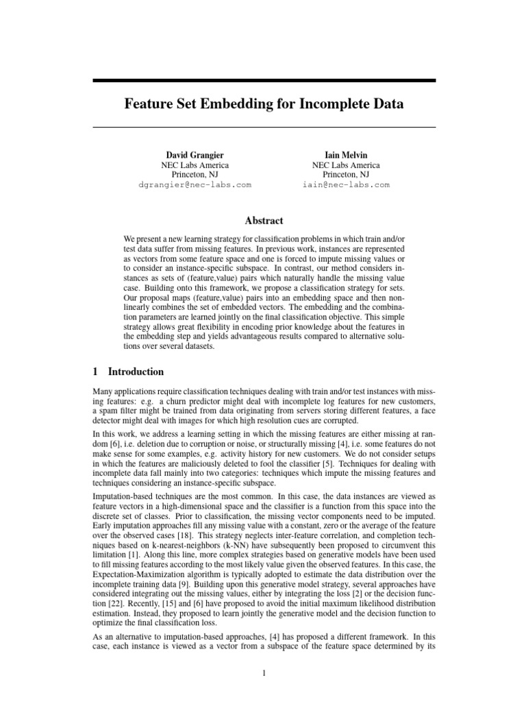 Grangier Melvin Nips 2010 | PDF | Statistical Classification | Support ...