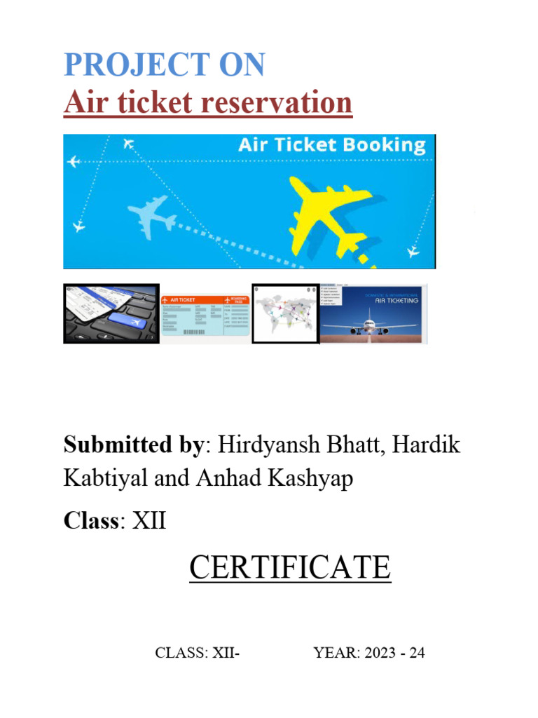 Air Ticket Reservation | PDF | Databases | Information Technology