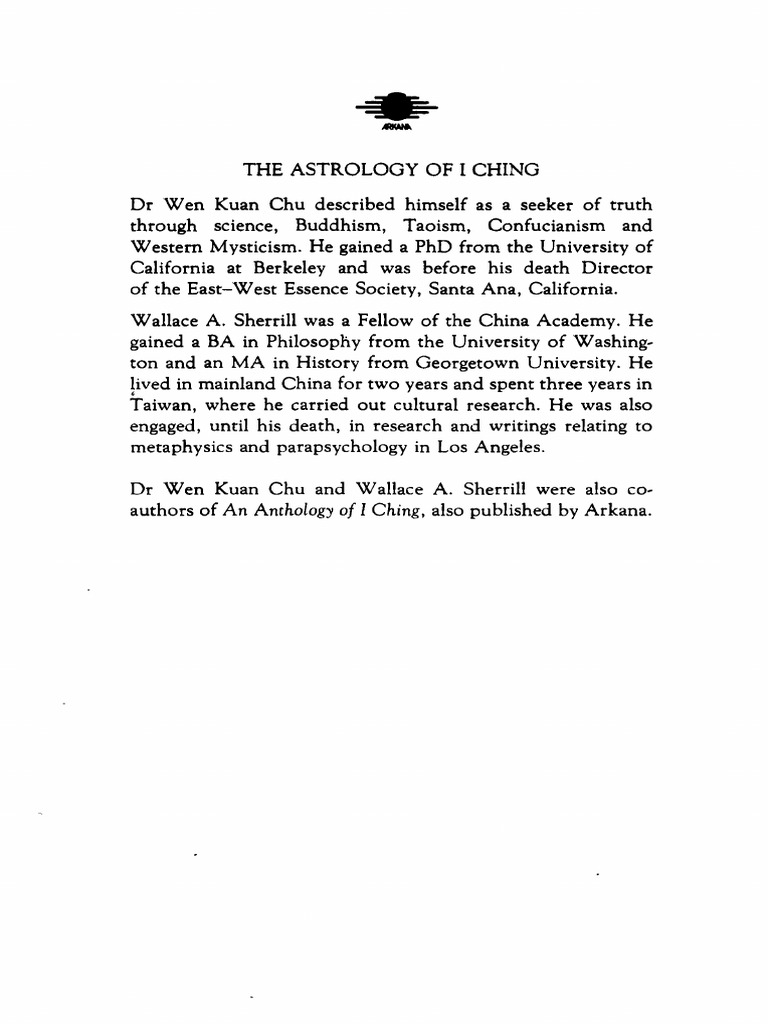(Kuan Chu, Sherrill) - The - Astrology - of - I - Ching-1 | PDF