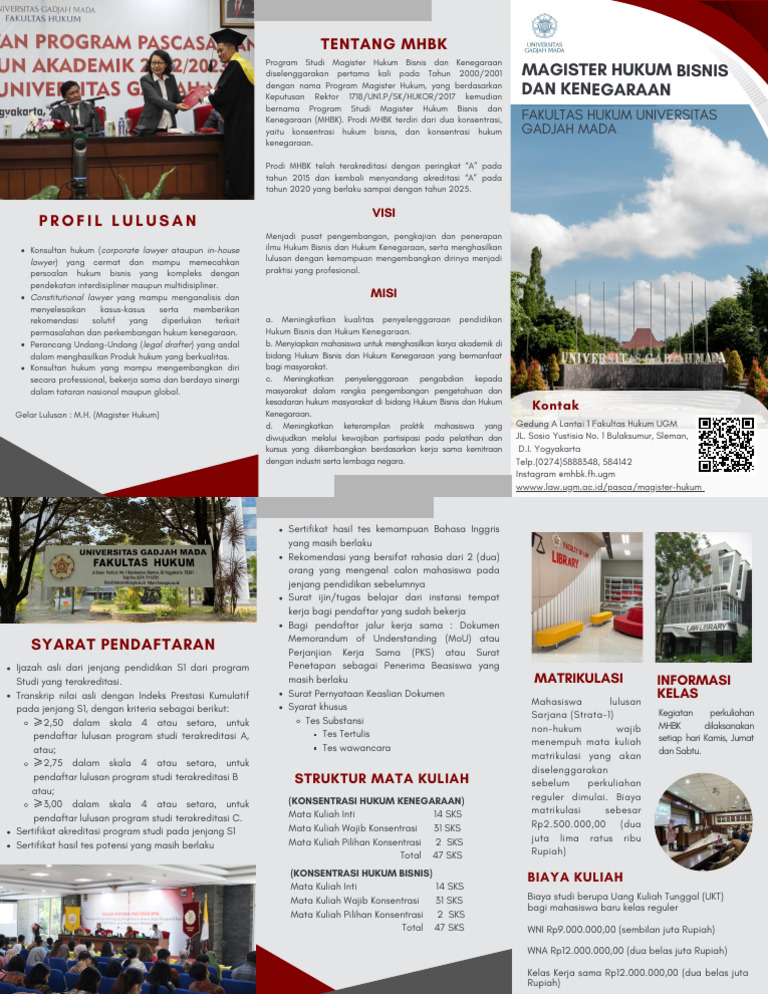 Leaflet Program Studi Magister Hukum Bisnis Dan Kenegaraan | PDF