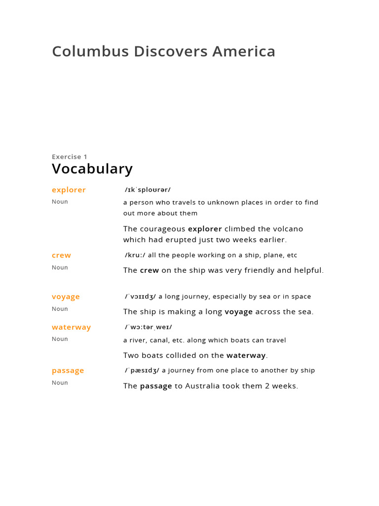 Columbus Discovers America | PDF | Christopher Columbus | New World