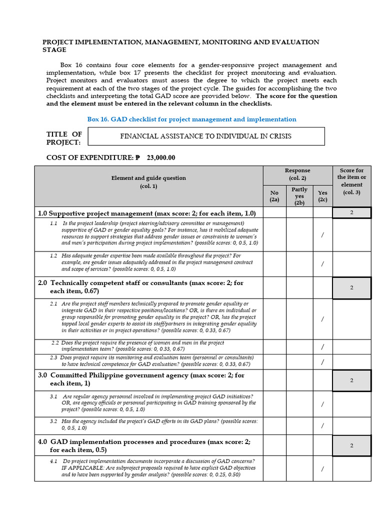 Gender-Responsive Project Management Guide | PDF | Project Management ...