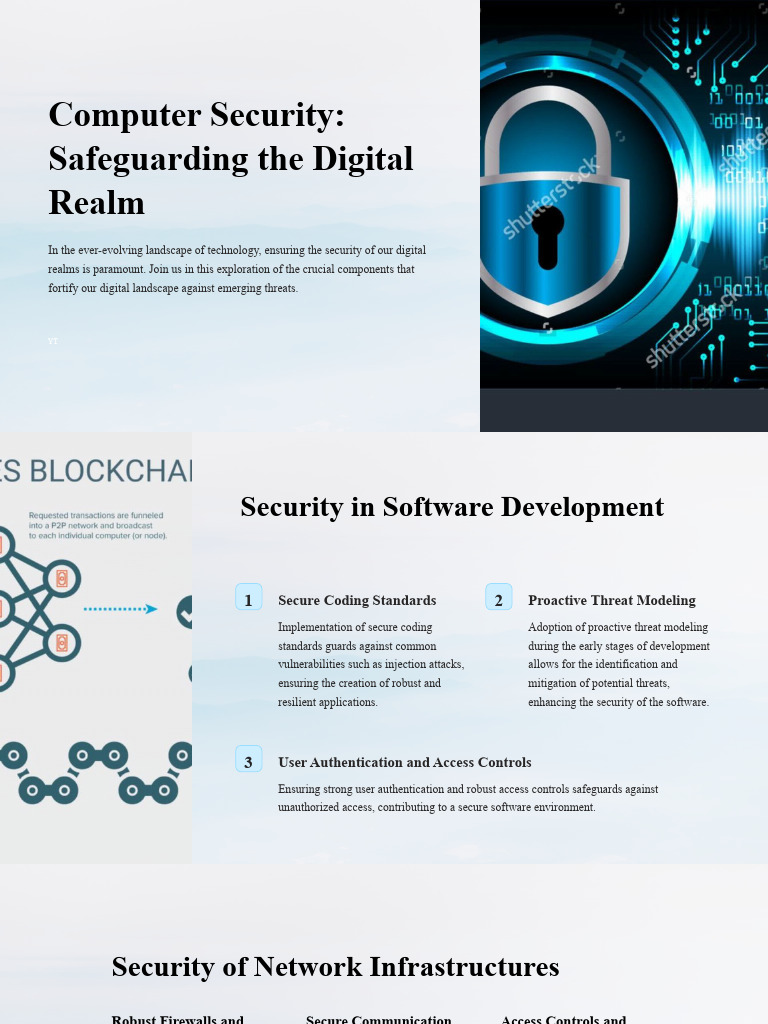 Computer Security Safeguarding The Digital Realm | PDF