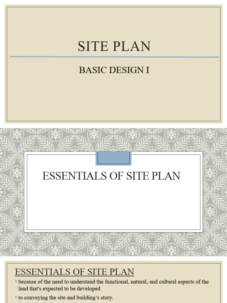 site plan | PDF