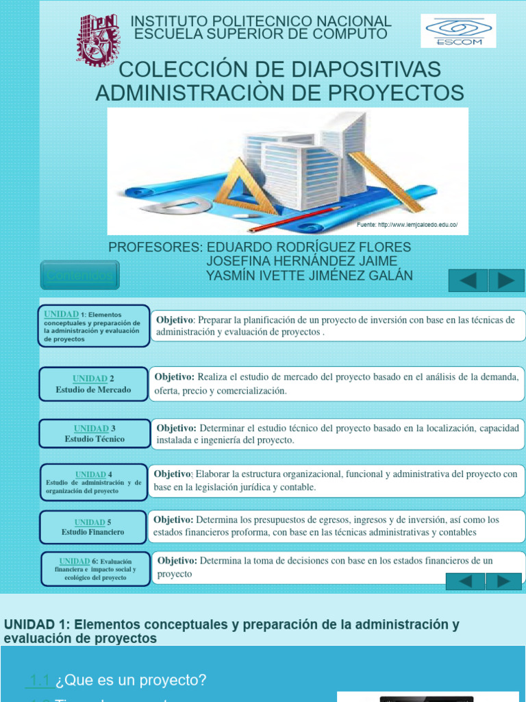 DiapositivasAdmProyectos ERF JHJ YIJG | PDF