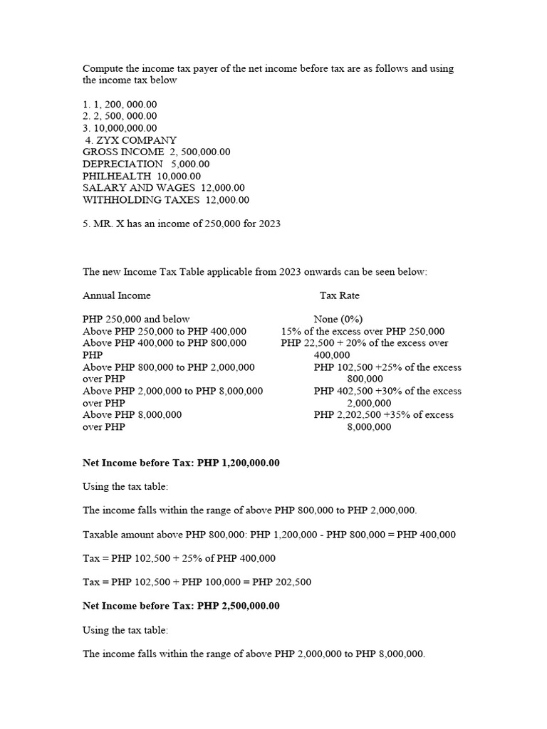 Tax Quiz | PDF | Income Tax | Taxes