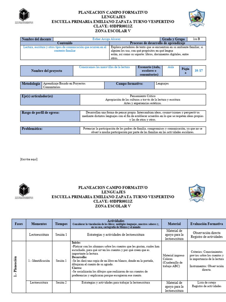 Maravillas de La Lectura Lenguaje | PDF | Educación primaria | Escritura