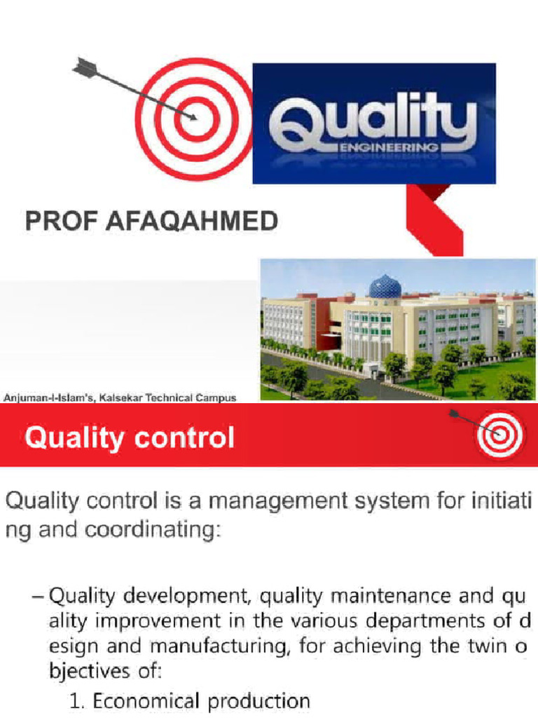 Introduction To Quality Engineering | PDF