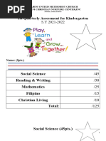 Kindergarten 2nd Quarter Reviewer | PDF