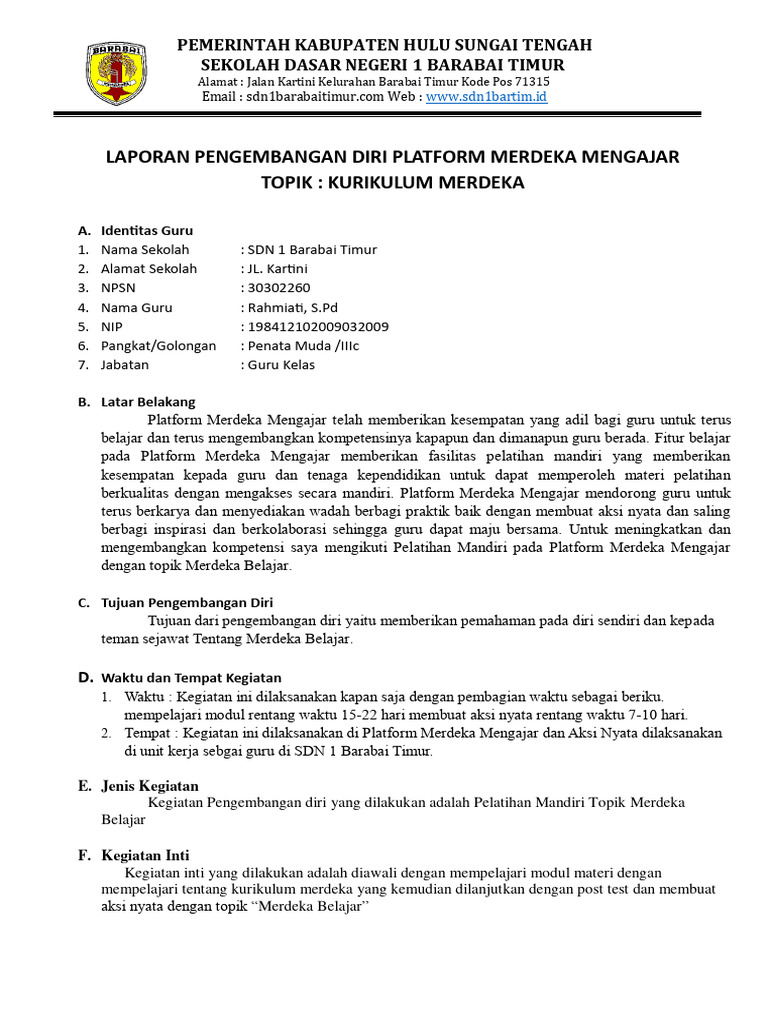 Laporan Sertifikat PMM | PDF