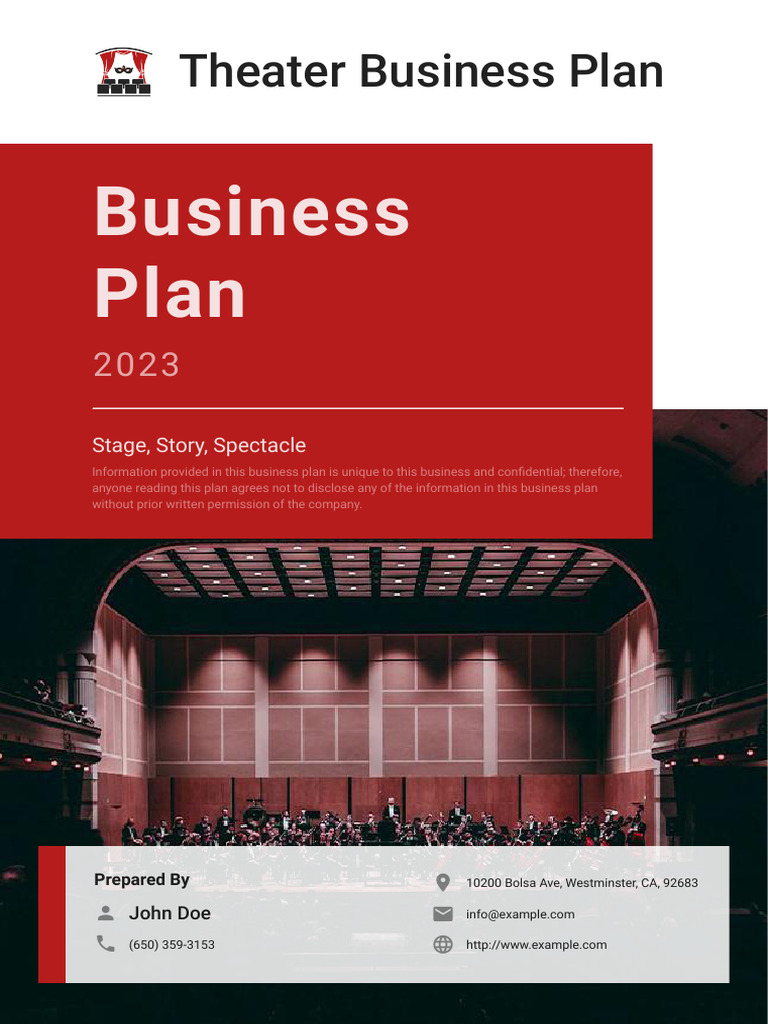 Theatre Business Plan Overview 2023 | PDF | Movie Theater | Marketing